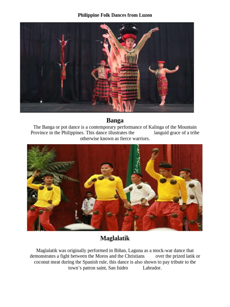 Philippine Folk Dances From Luzon | PDF | Philippines | Dances