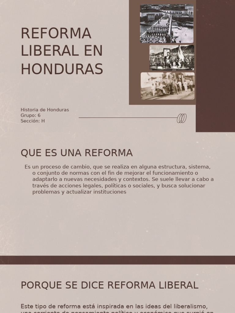 Reforma Liberal de Honduras Lista | PDF | Liberalismo | Honduras