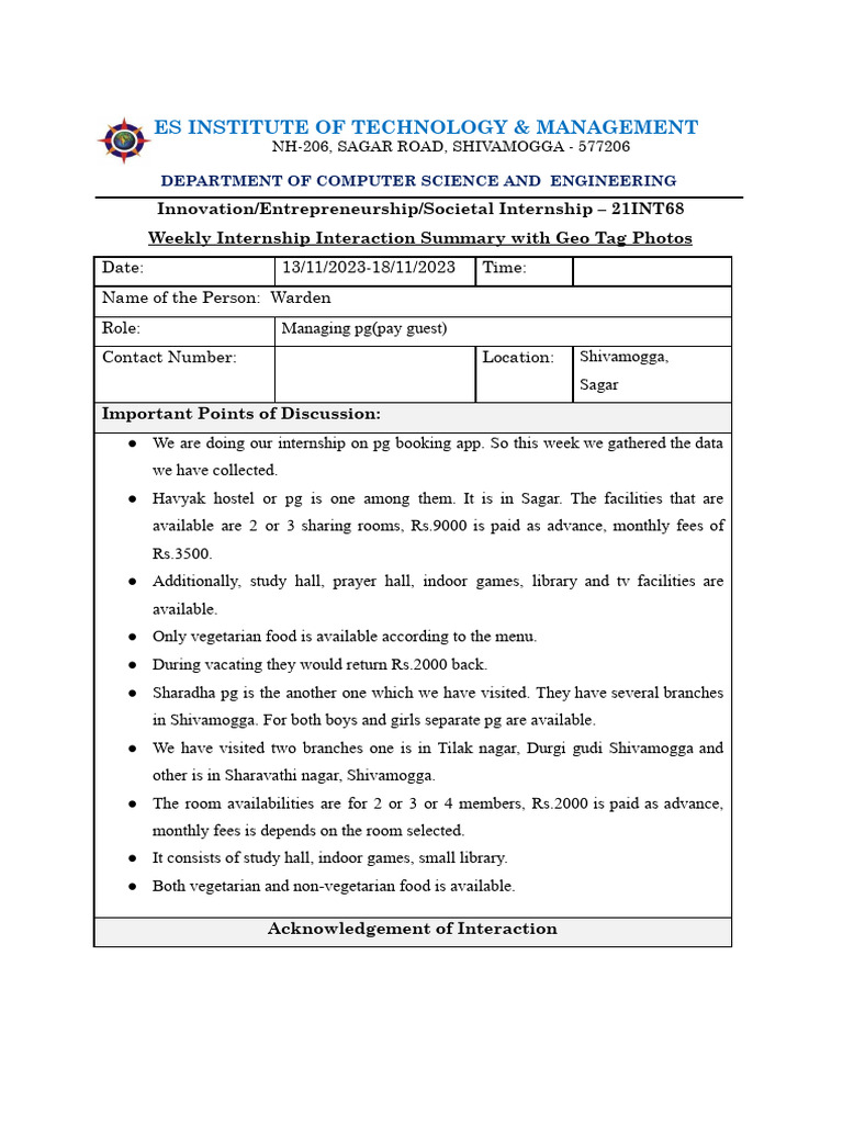 Internship Report | PDF