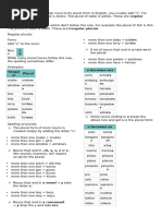 Irregular Plurals | PDF | Plural | Grammatical Number