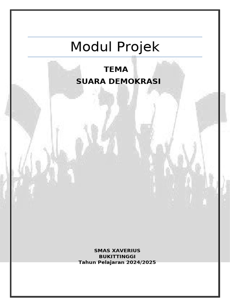 Modul Projek Suara Demokrasi | PDF