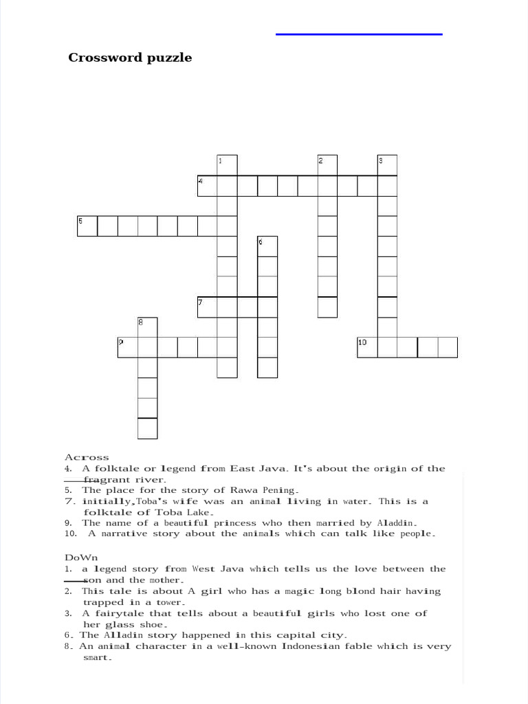 Puzzle About Narrative Text | PDF