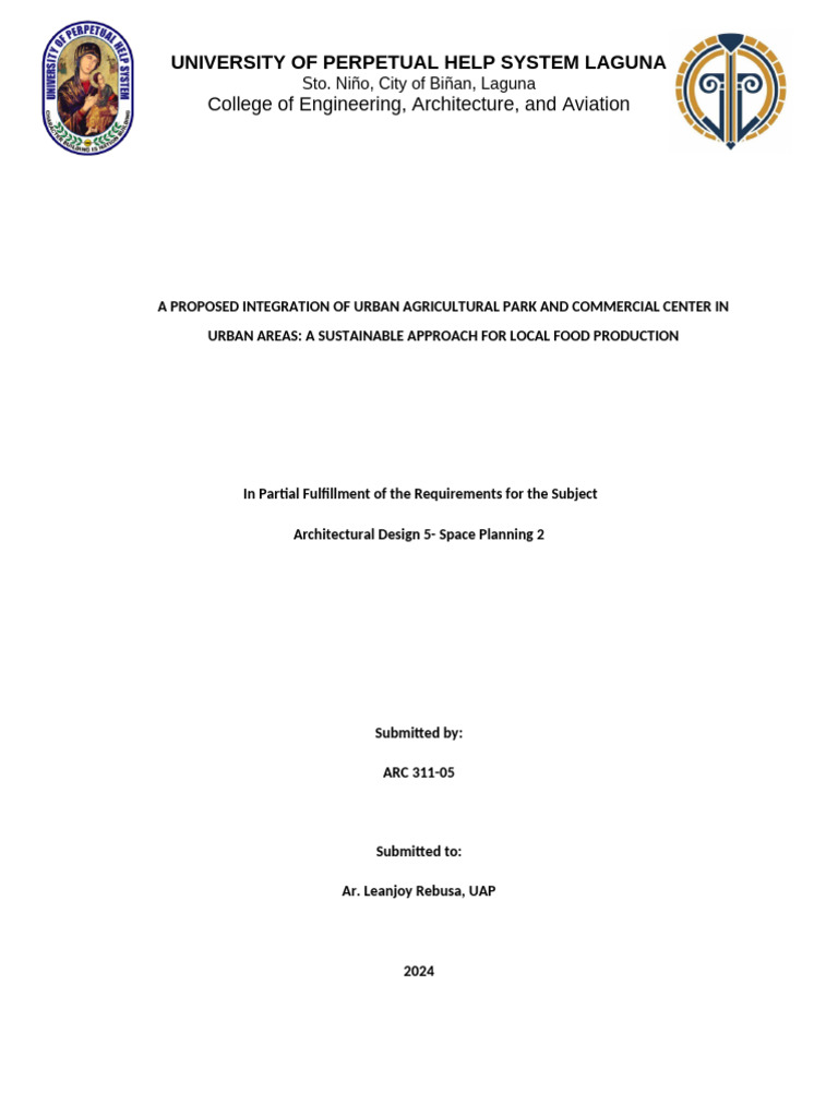 Case Study of Urban Agricultural Park and Commercial Center | PDF ...