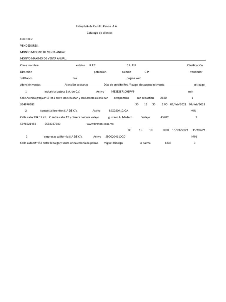 Hilary Nikole Castillo Piñate A A 2 | PDF