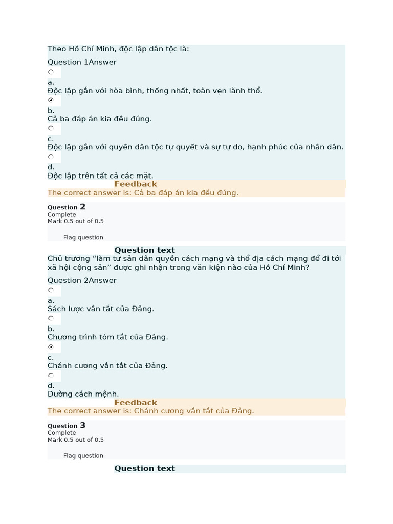 TTHCM Chương 3 | PDF