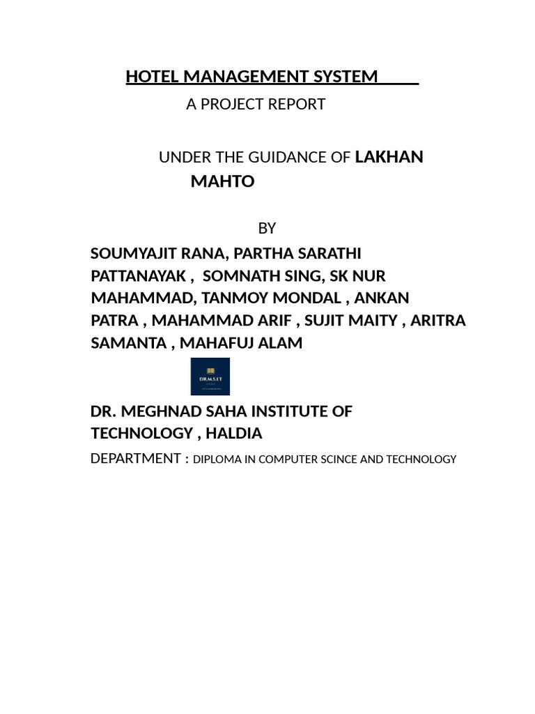Project Report Sample-I | PDF | Html Element | Html