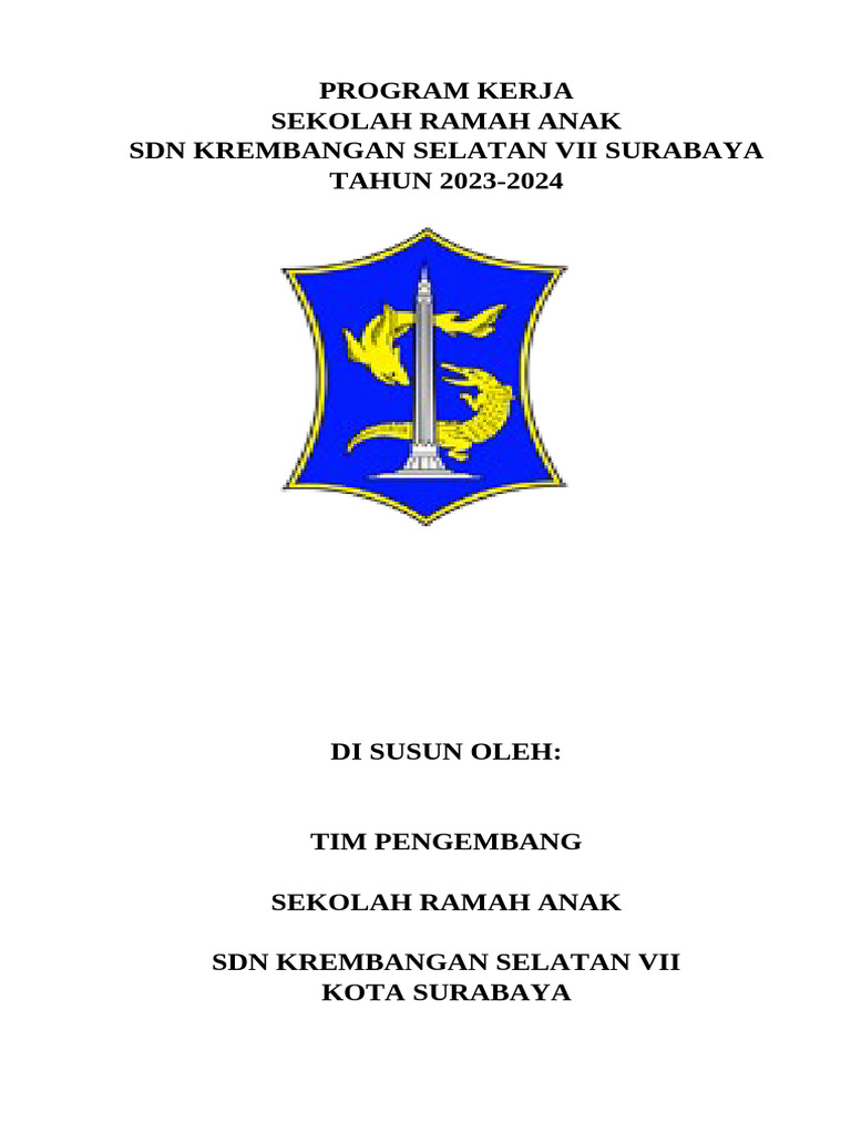 PROGRAM KERJA SRA 2023-2024 SDN Krembsel 7 | PDF