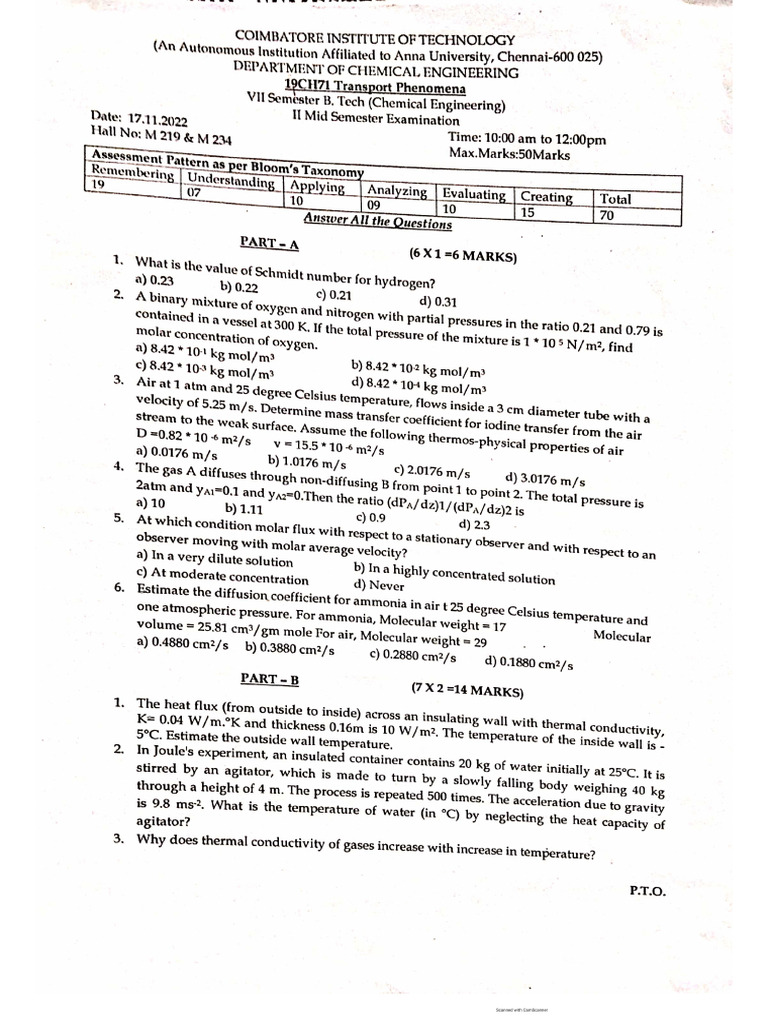 TP Midsem 2 Ans Key | PDF