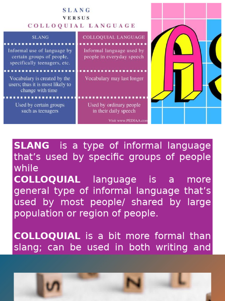 Slang and Colloquial Language | PDF
