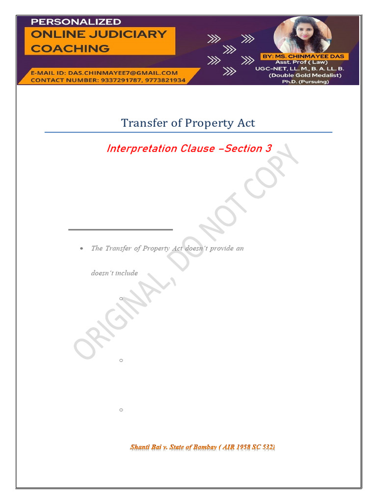 TPA (Interpretation Clause) | PDF | Mortgage Law | Banks