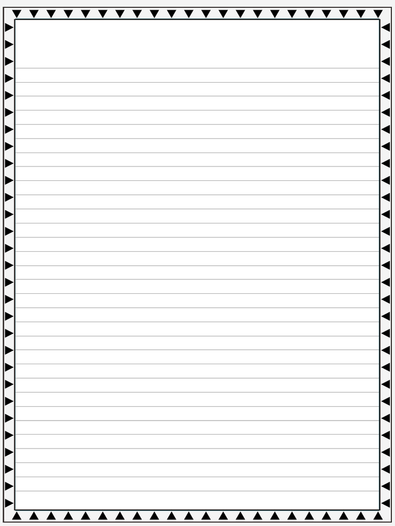 Black and White Modern Page Border | PDF