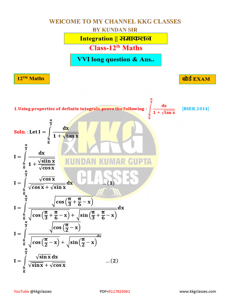 12th VVI Long Question W | PDF