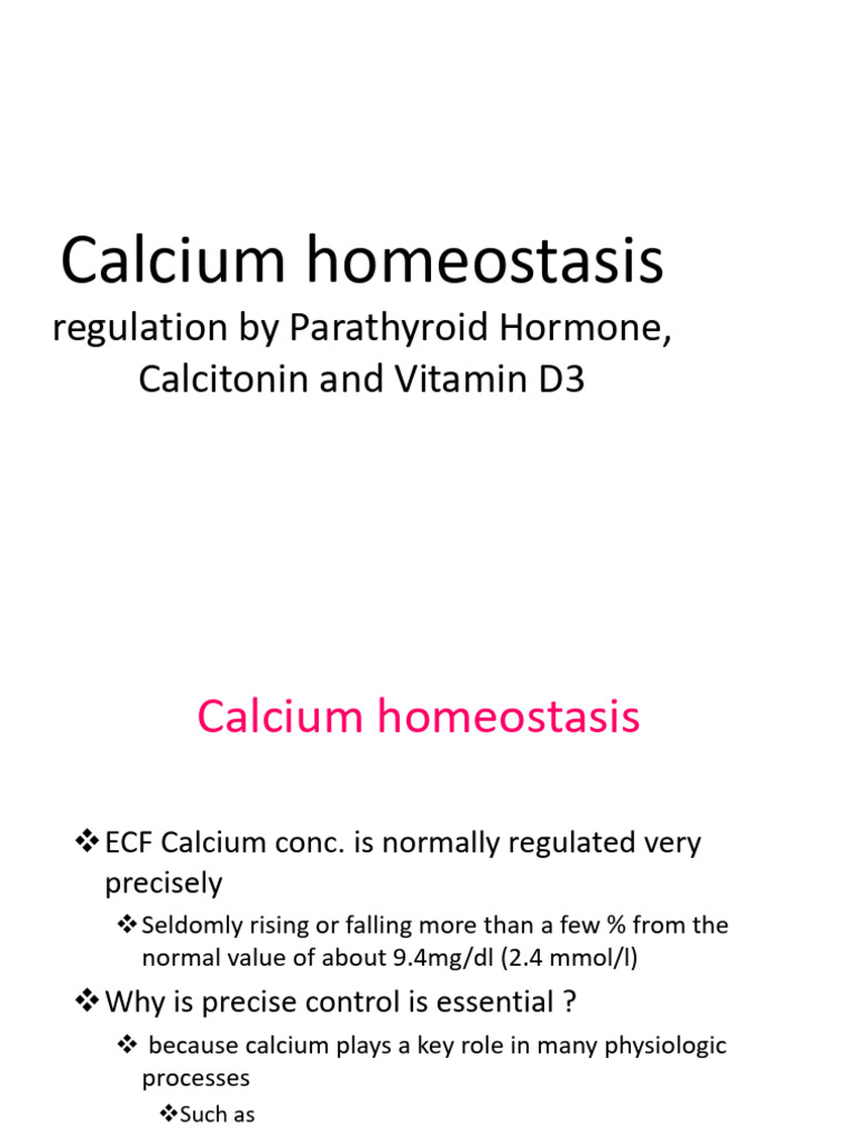 Regulation of Calcium | PDF | Calcium In Biology | Bone