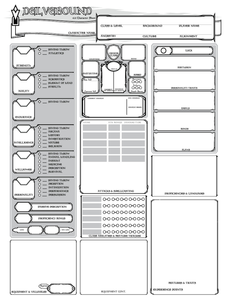 Barbarian Character Sheet Guide | PDF | Grappling