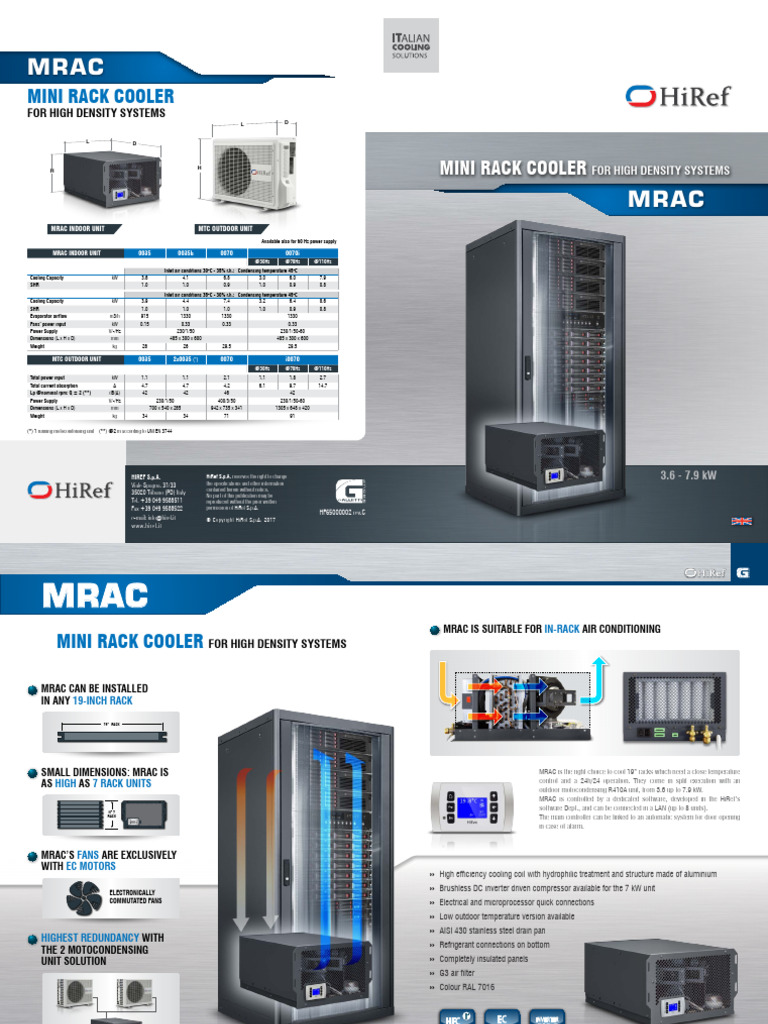 HIREF - MRAC - EN HF65000002C Web | PDF | Air Conditioning | Humidity