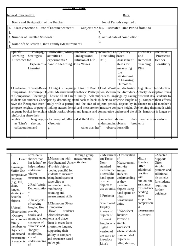 LinAs Family (Measurement) | PDF | Measurement | Learning