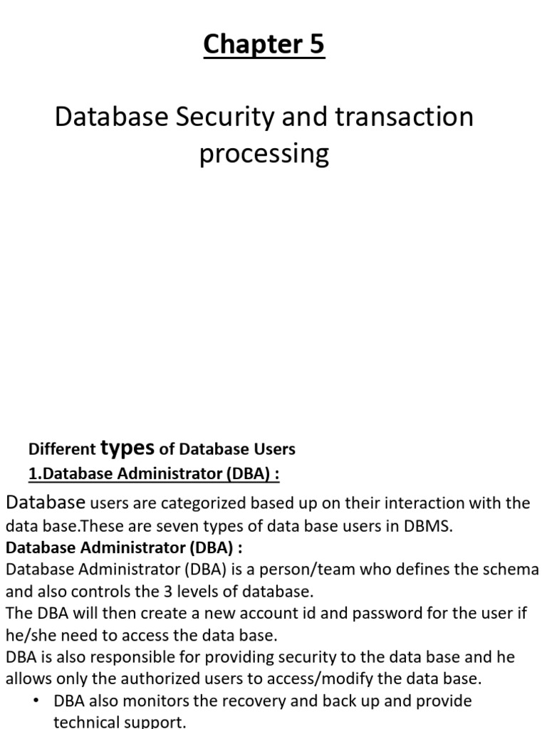 DMS Unit 5 | PDF | Databases | Database Transaction