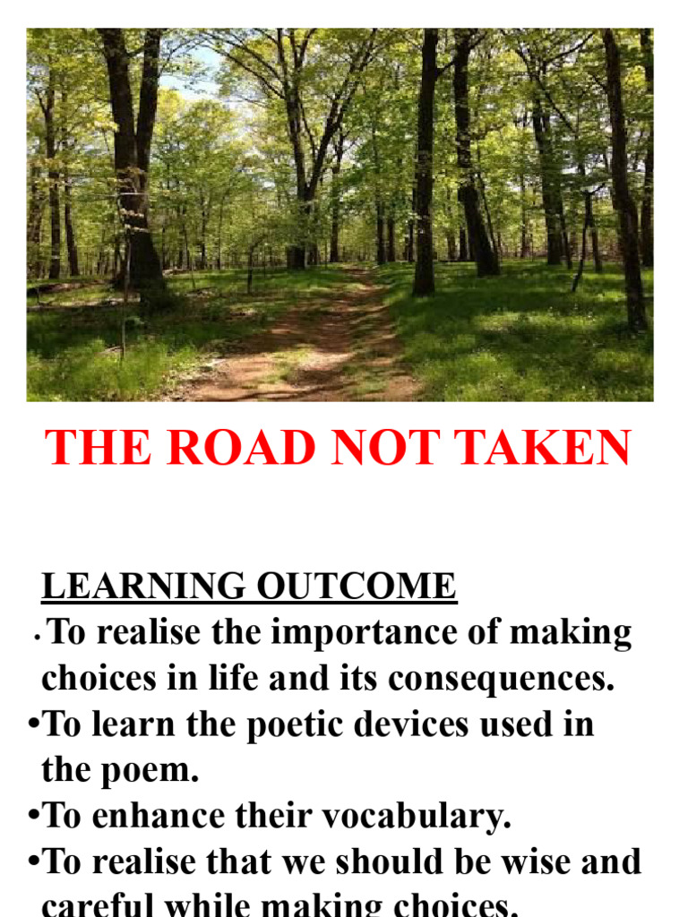 1.2 The Road Not Taken (Poem) 1 | PDF | Poetry