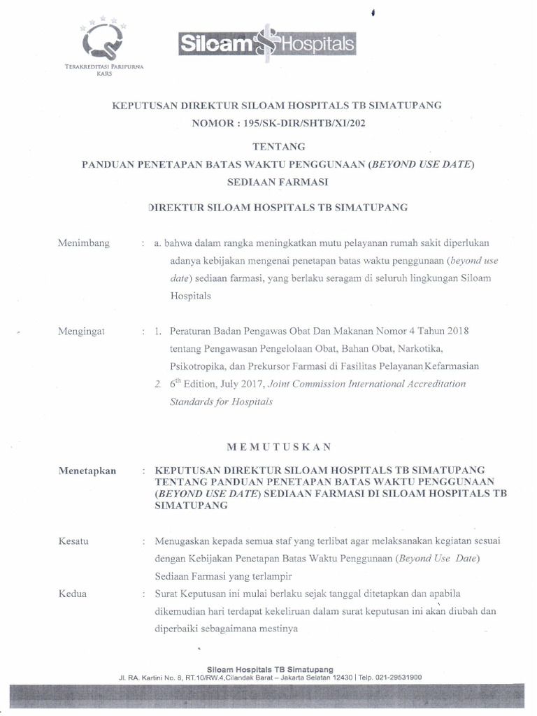 Panduan Beyond Use Date-1 | PDF