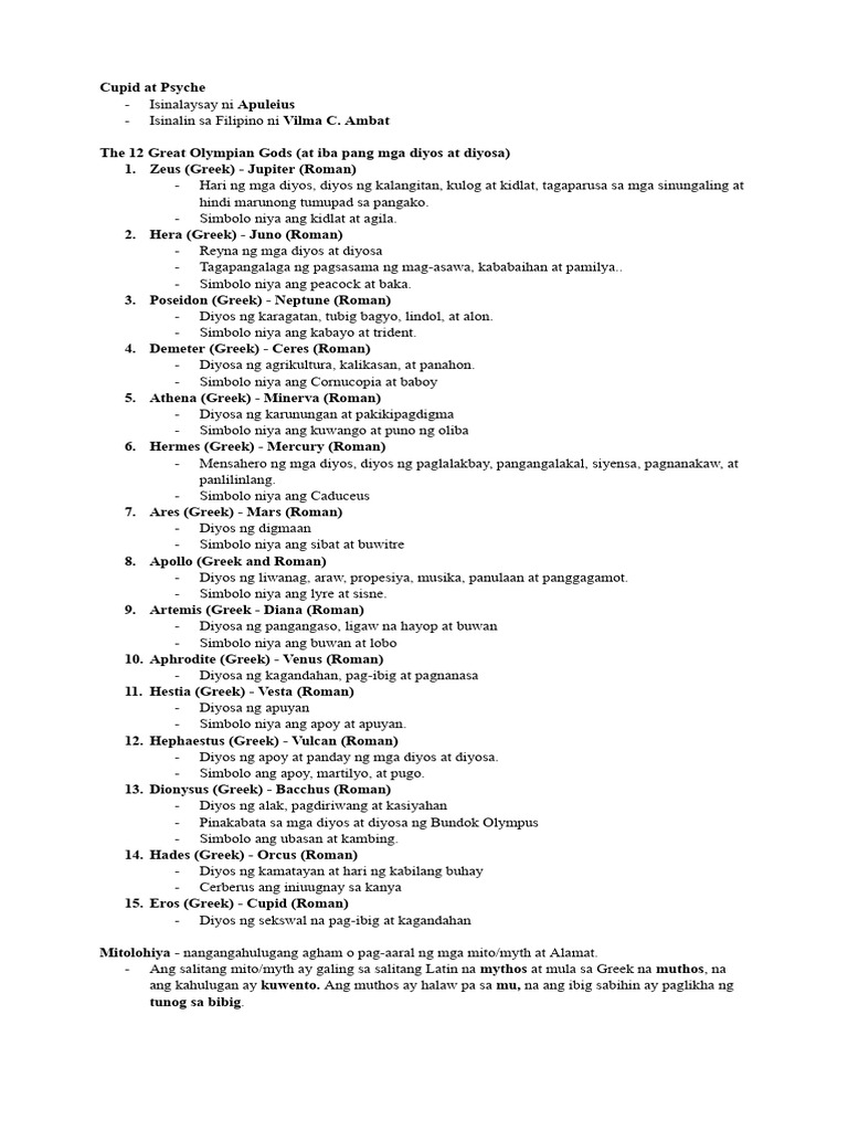 Filipino Notes | PDF