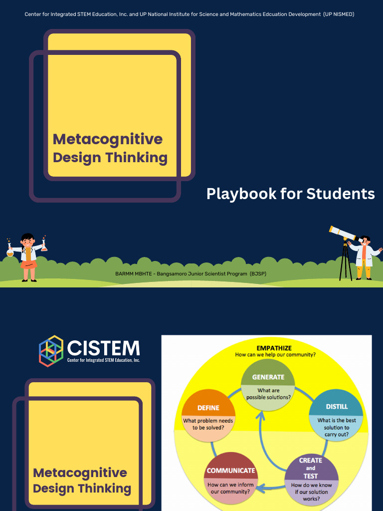 BJSP 2023 Metacognitive Design Thinking Playbook | PDF | Swot Analysis ...