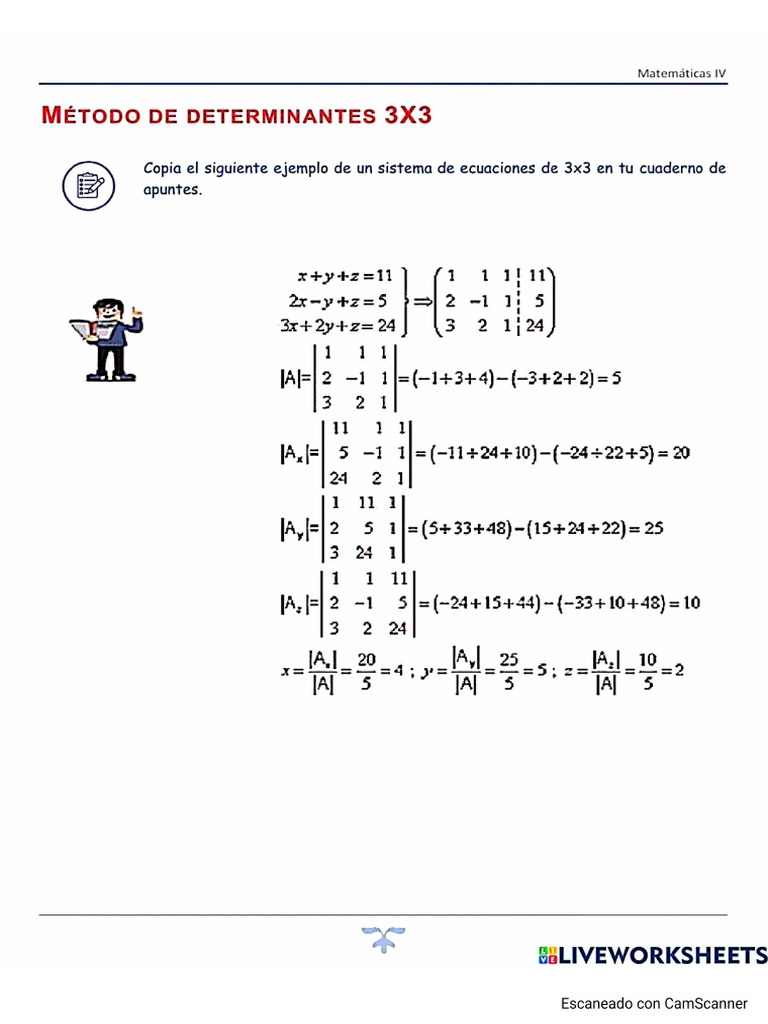Método de Determinantes | PDF