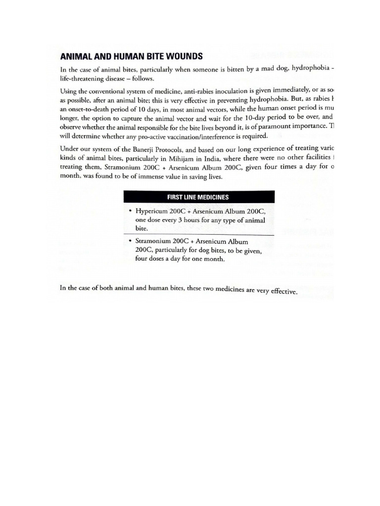 Animal Bites | PDF