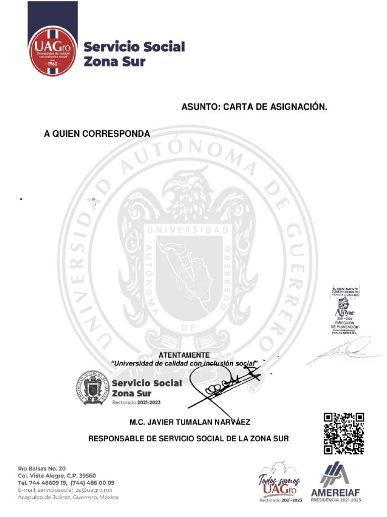 Cart A As Ignacio Nss | PDF Cart A As Ignacio Nss | PDF
