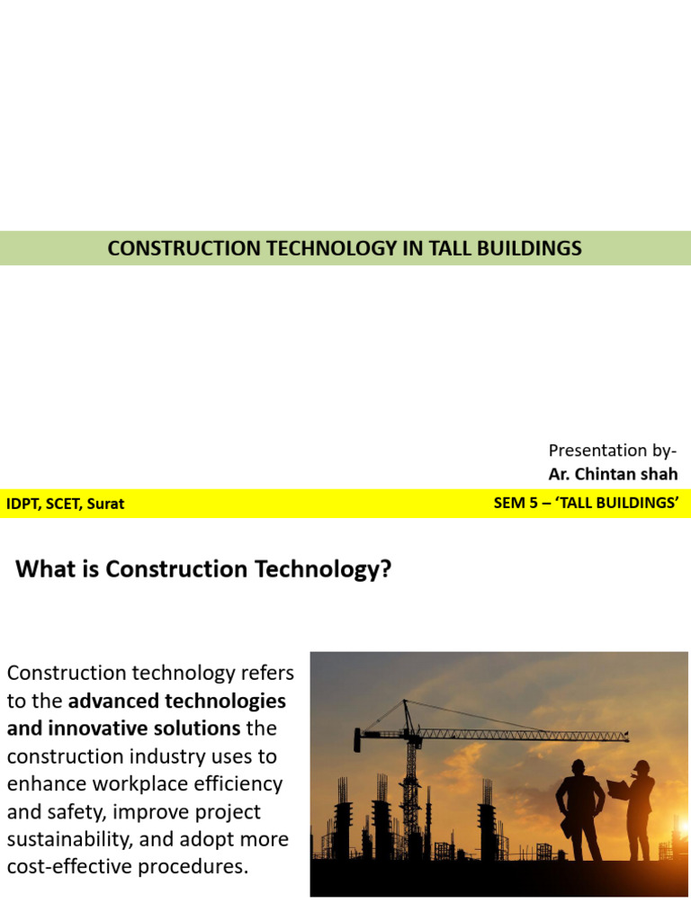 02 - Tall Structures Construction Technology | PDF | Concrete | Crane ...