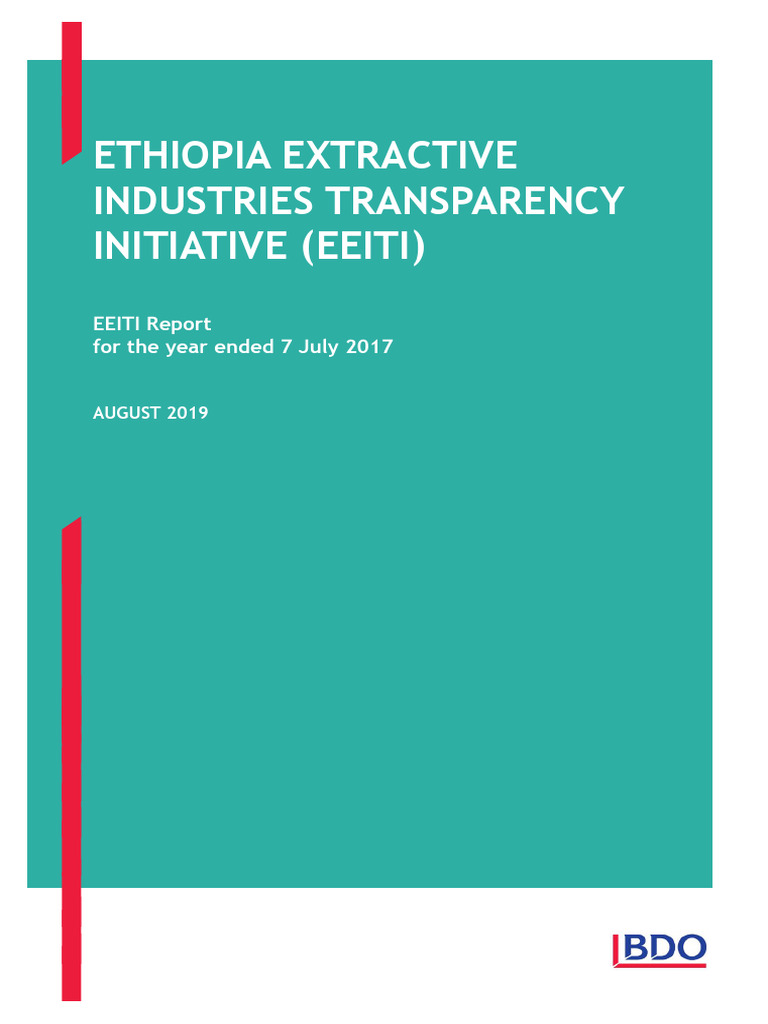 Ethiopia Eiti Report 2016-17 | PDF | Economies