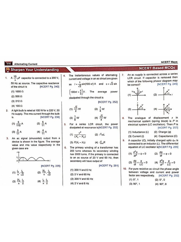 Chapter 7 MCQs N Ques | PDF