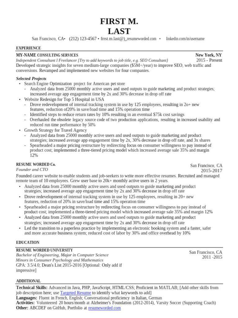 Ats Resume | PDF | Search Engine Optimization | Pricing