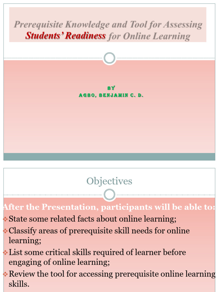 Snackeru, Prerequisite Knowledge and Tool For Assessing Students ...