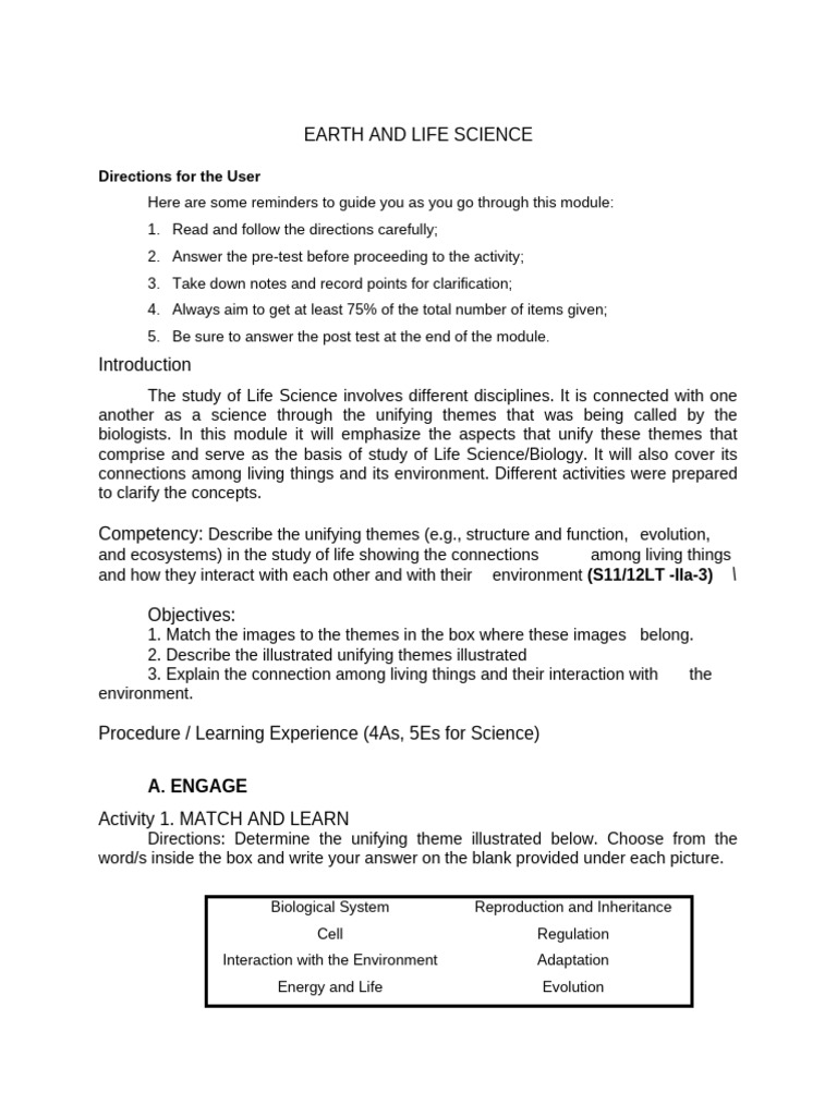 Act Els 2 | PDF | Biology | Evolution