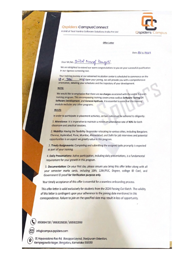 Qspiders CampusConnect | PDF