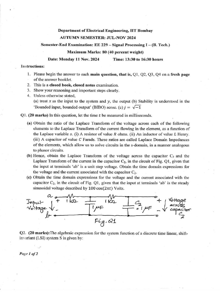 Q Paper Cum Solution | PDF