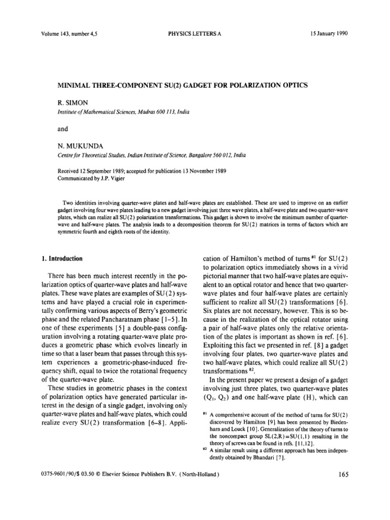 Simon 1990 | PDF | Geometry | Algebra