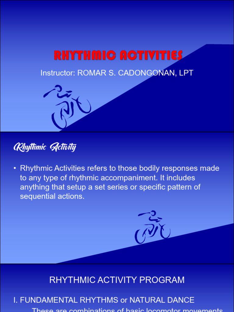 Rhythmic Activity | PDF