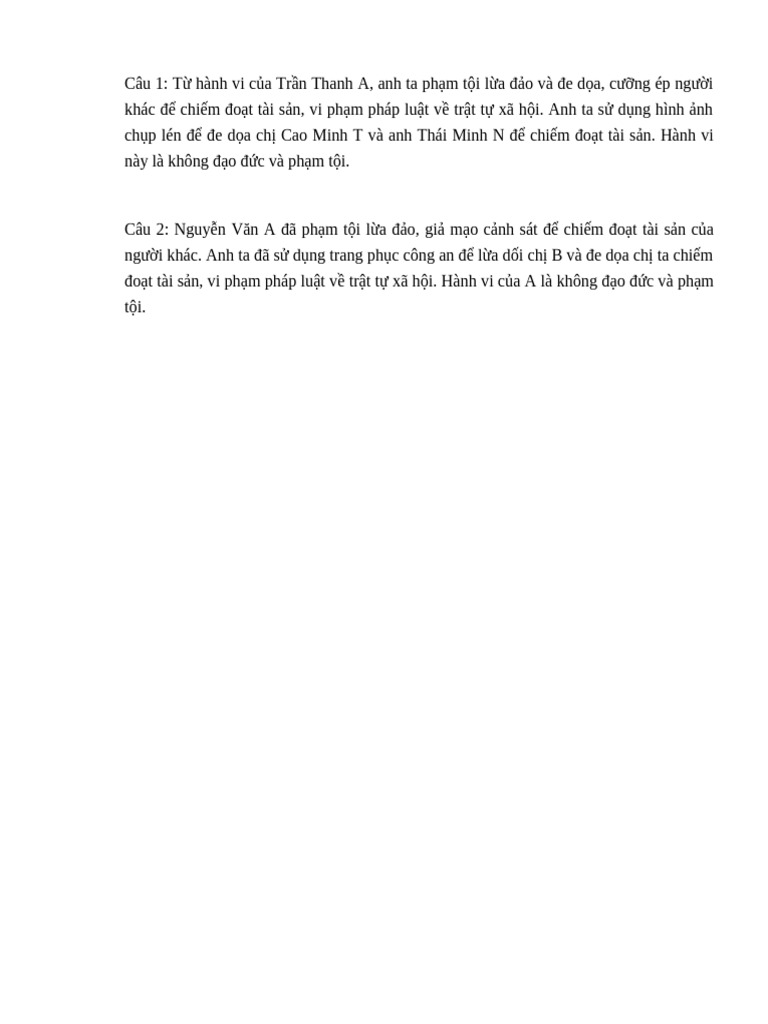 (PLDC) Xử Lý Tình Huống 7.2 | PDF