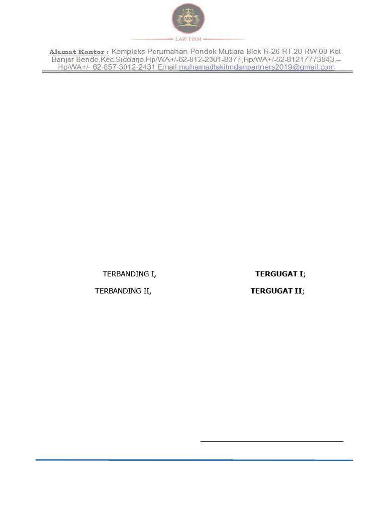 Memori Banding Pa Lamongan 1906 PDT G 2024 Fix | PDF