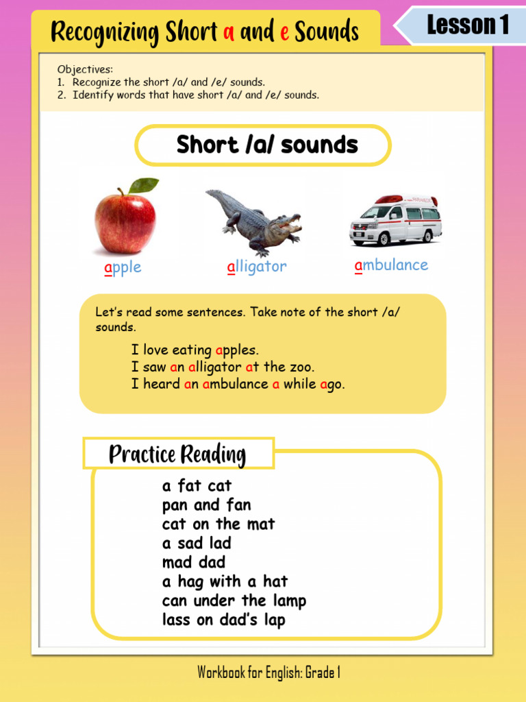 Grade-1 English - 5 | PDF