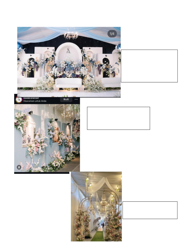 Contoh Dekorasi Klien Wedding | PDF