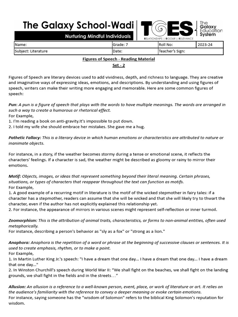 Understanding Figures of Speech | PDF | Symbols | Emotions