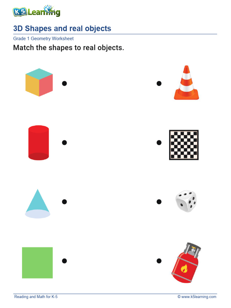 Grade 1 Geometry 3d Shapes e | PDF
