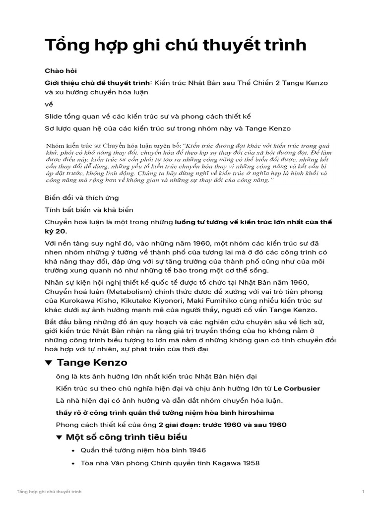 TNG HP Ghi CH Thuyt trnh-2 | PDF