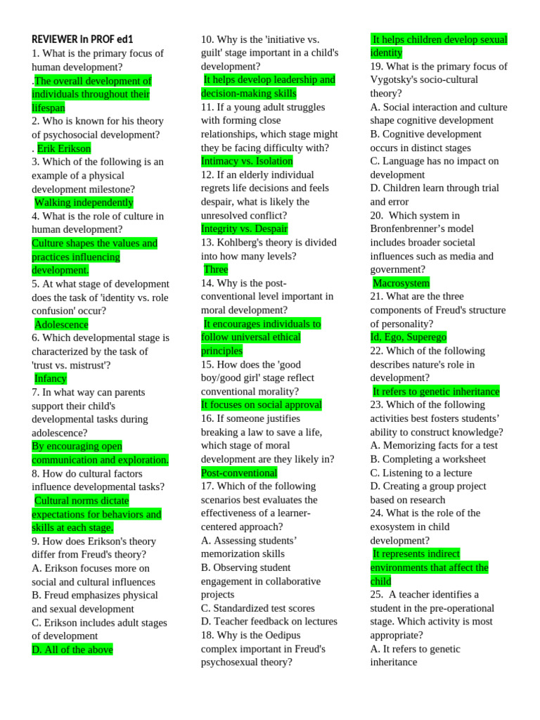 Key Concepts in Human Development | PDF | Word | English Language