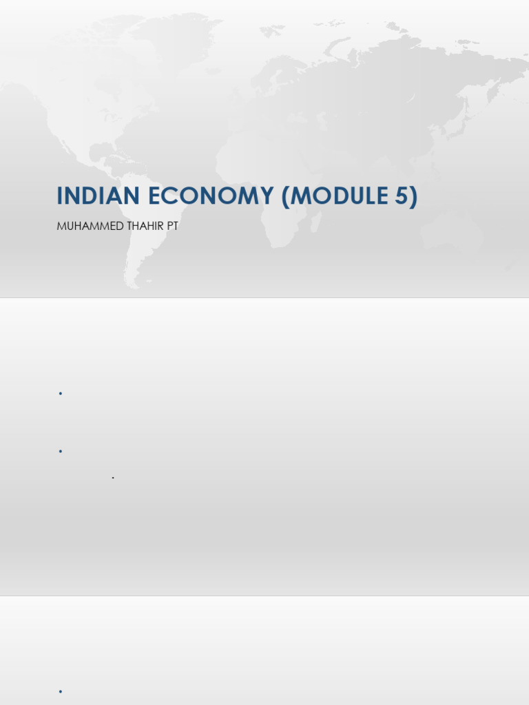 S5 Indian Economy Module 5 | PDF | Business Cycle | Gross Domestic Product