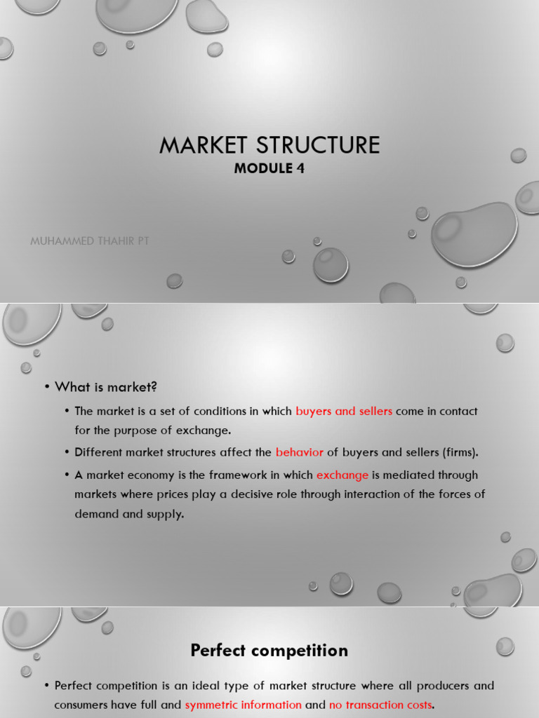 Understanding Market Structures Explained | PDF | Perfect Competition ...