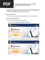 Request Certified Title Copies Online | PDF | User (Computing) | Computing
