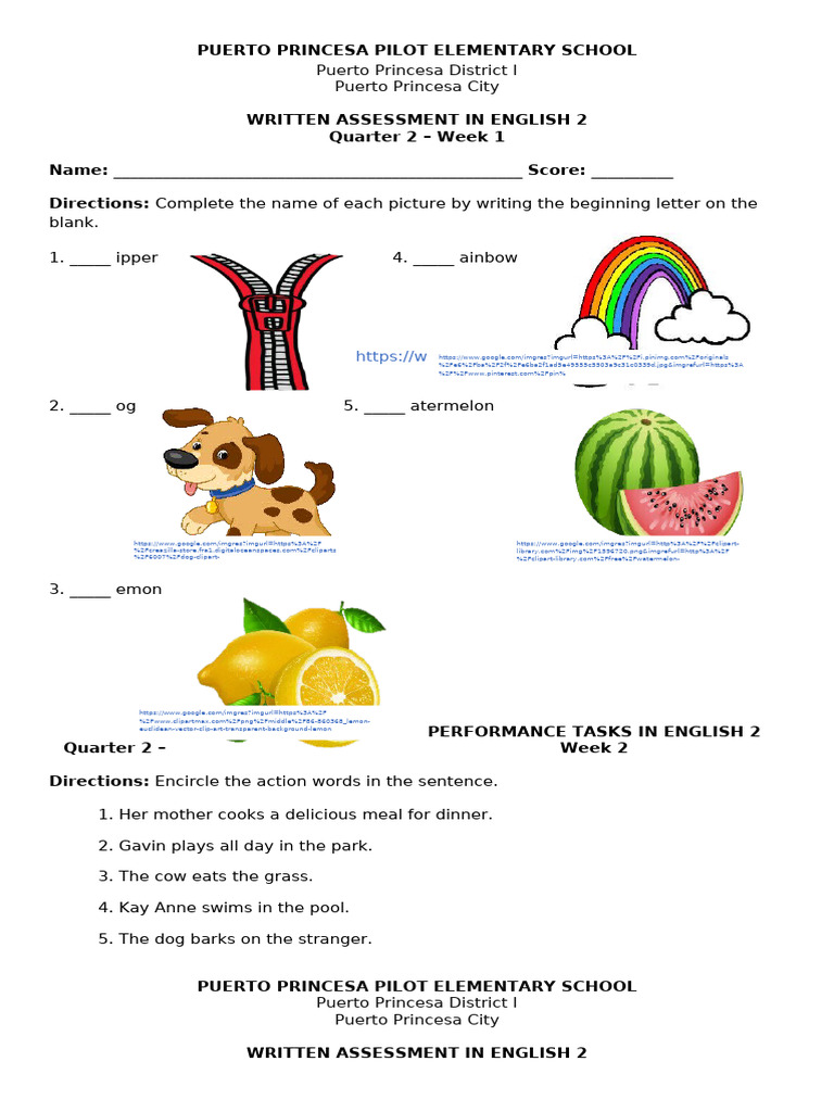 Quarter 2 Week 1 5 ENGLISH | PDF